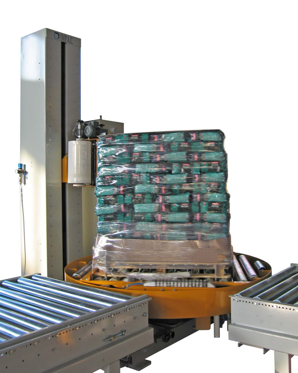IMP.A.C. PR SA Semi-automatic stretch wrapper with rotating motorized ...