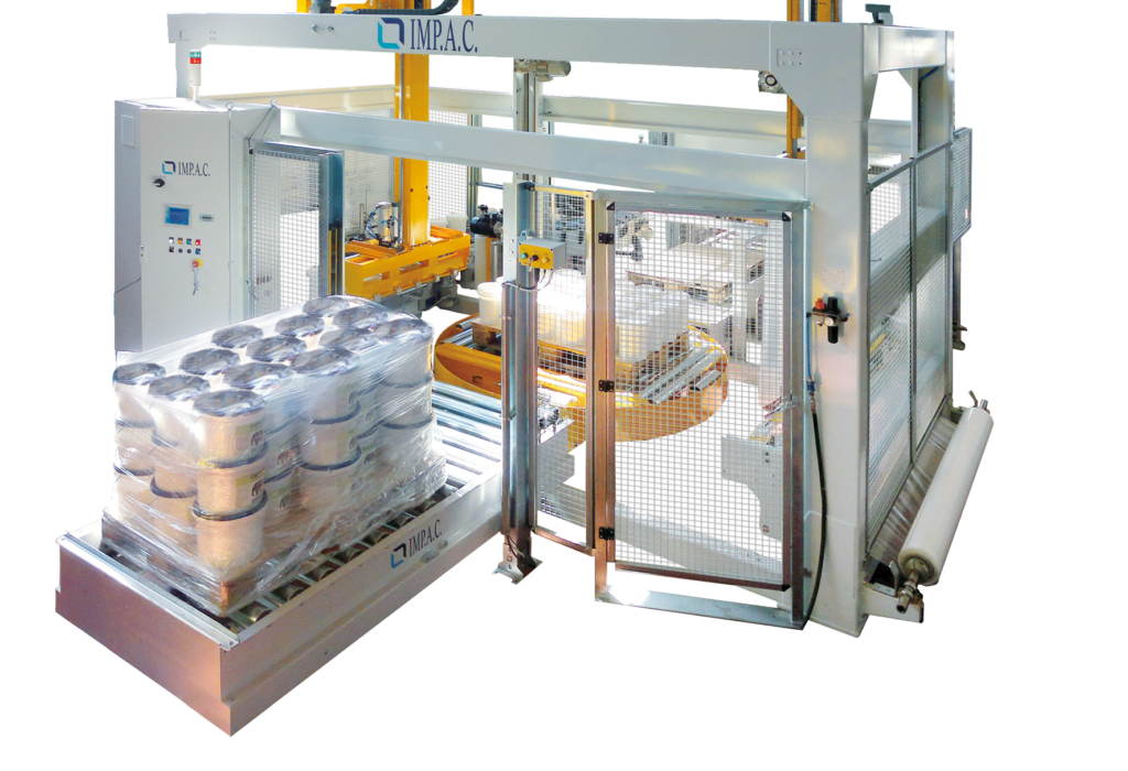 IMP.A.C. ROBOTEX 525 A-PR+TOP Cartesian bucket palletising robot with ...